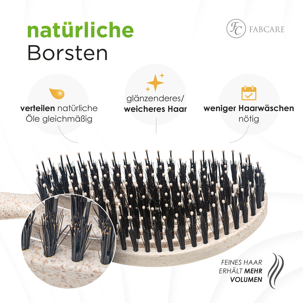 FABCARE Bio Haarbürste - FABCARE